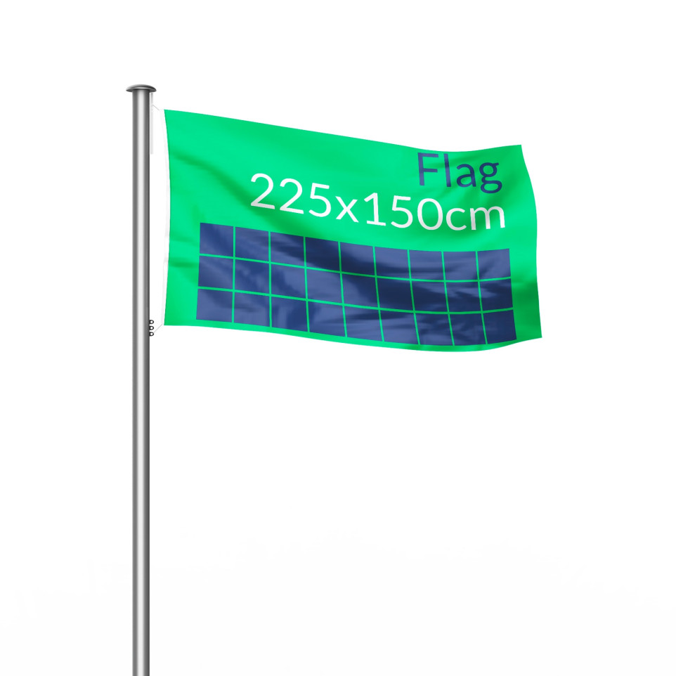 Custom flag with standard sizes from 11,18 € excl. VAT