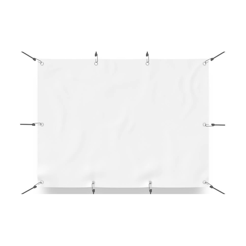 Bâche blanche sans impression