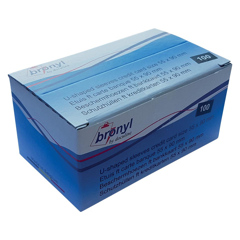 Bronyl étui en U en PVC transparente de 140 microns, ft carte de crédit ...