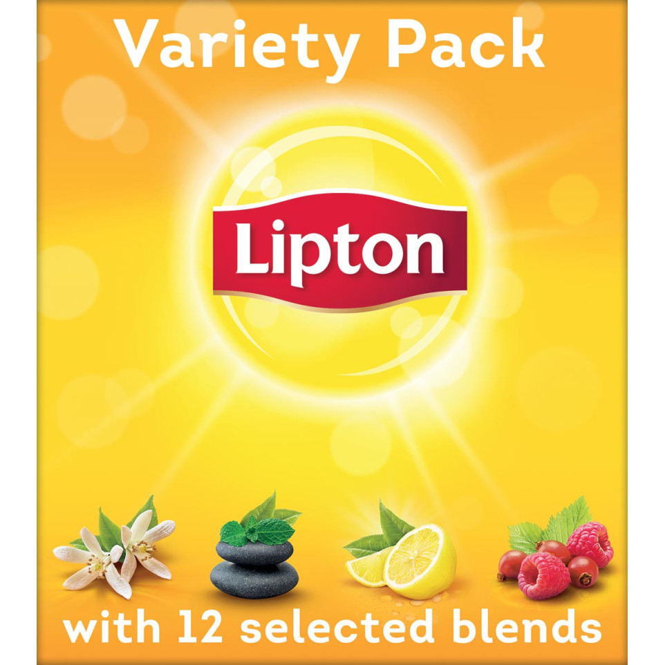 Lipton Variety Pack, 12 gouts, display de 180 sachets