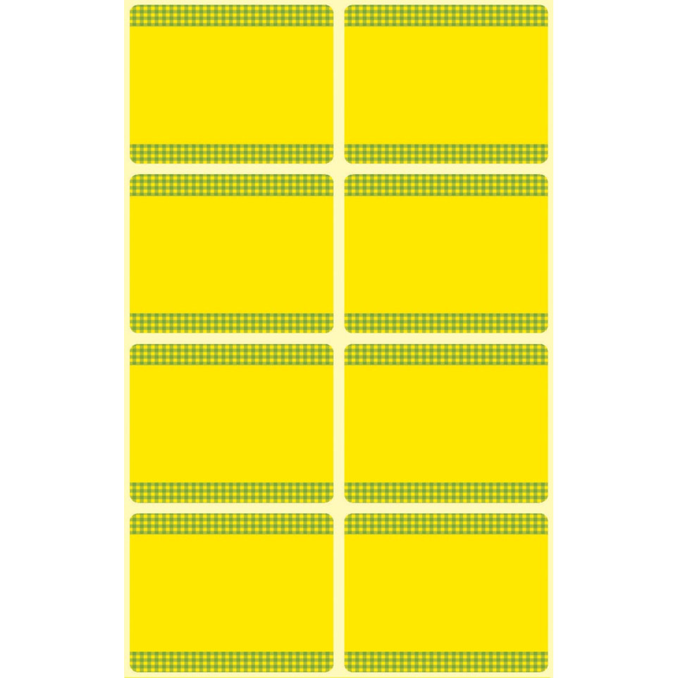 Avery étiquettes congelation en blister, jaune, 40 étiquettes