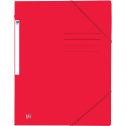 Oxford Top File+ farde à rabats, pour ft A4, rouge