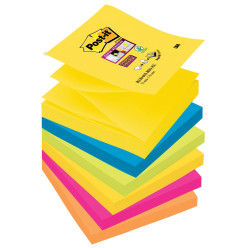 Post-it Super Sticky z-notes Carnival, 90 feuilles, ft 76 x 76 mm ...