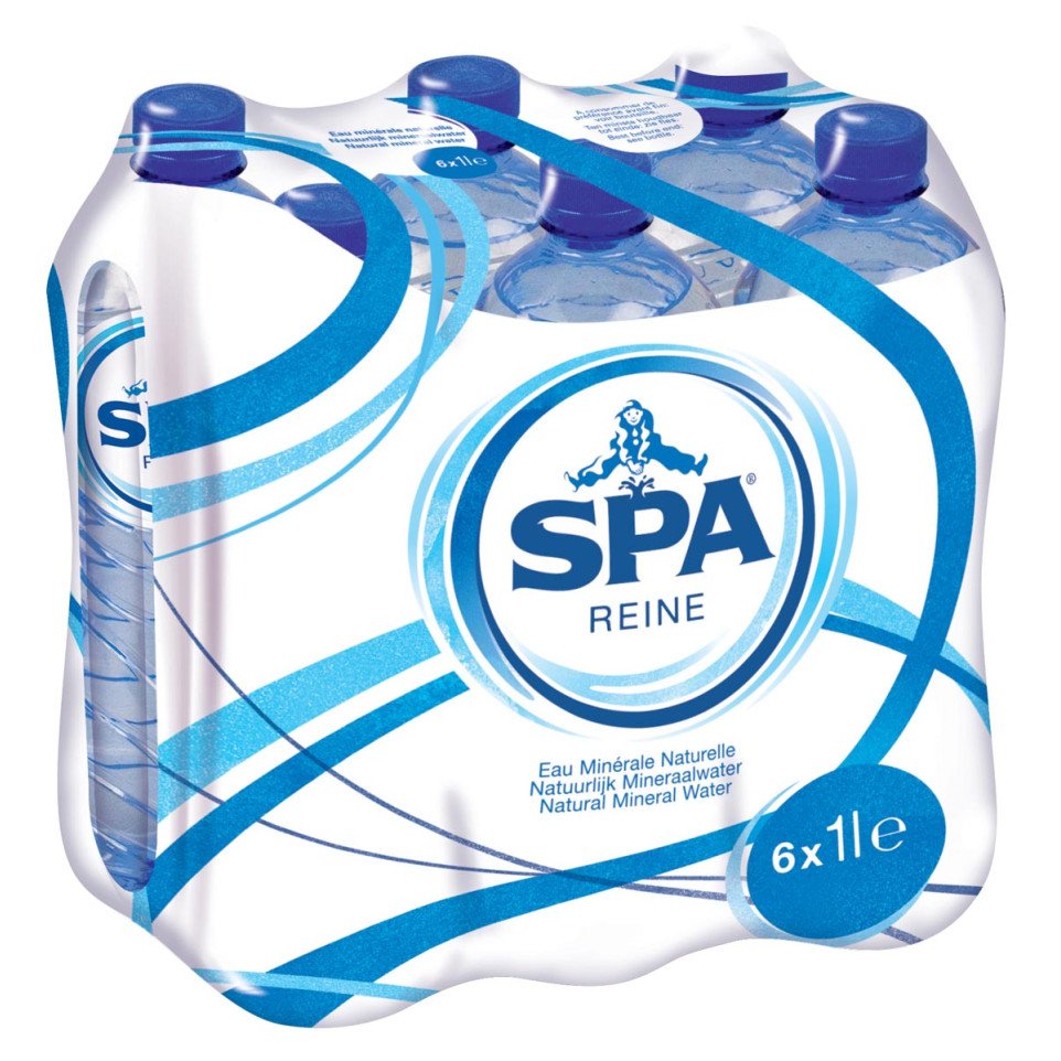 Spa Reine eau, bouteille de 1 l, paquet de 6 pièces