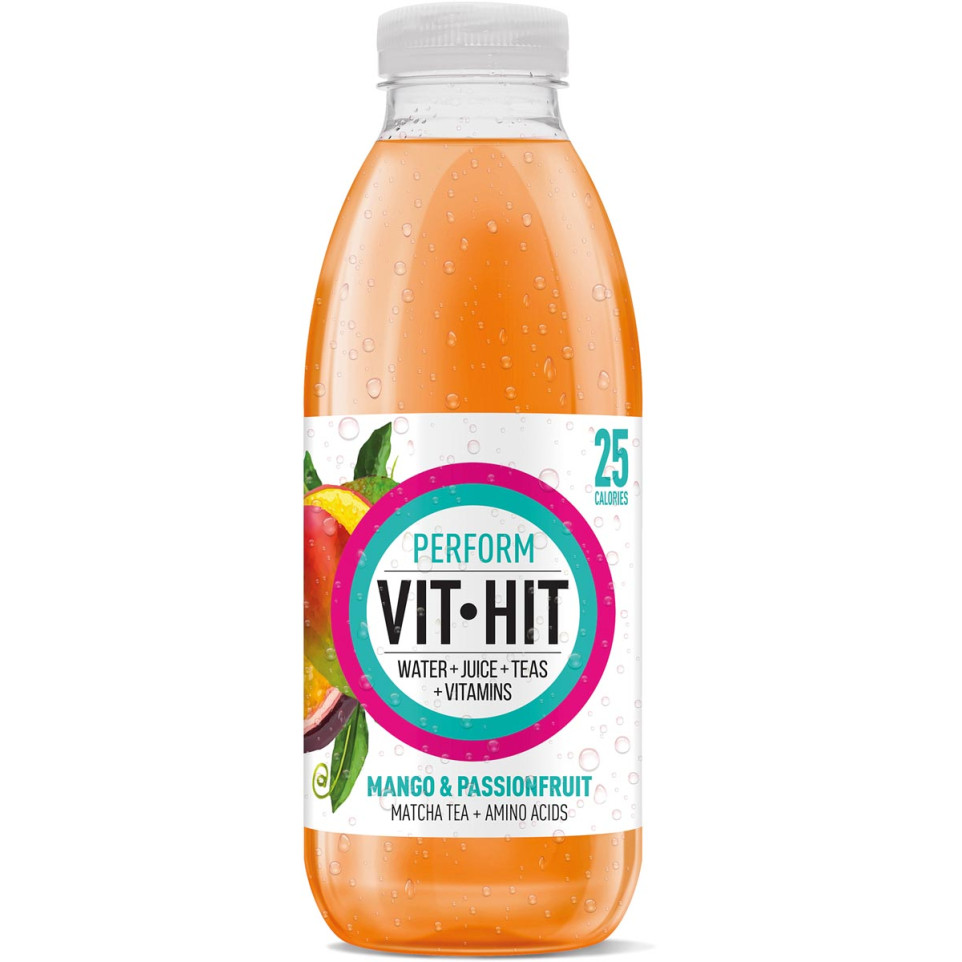 Vit Hit boisson vitaminée Perform, bouteille de 50 cl, paquet de 12 pièces