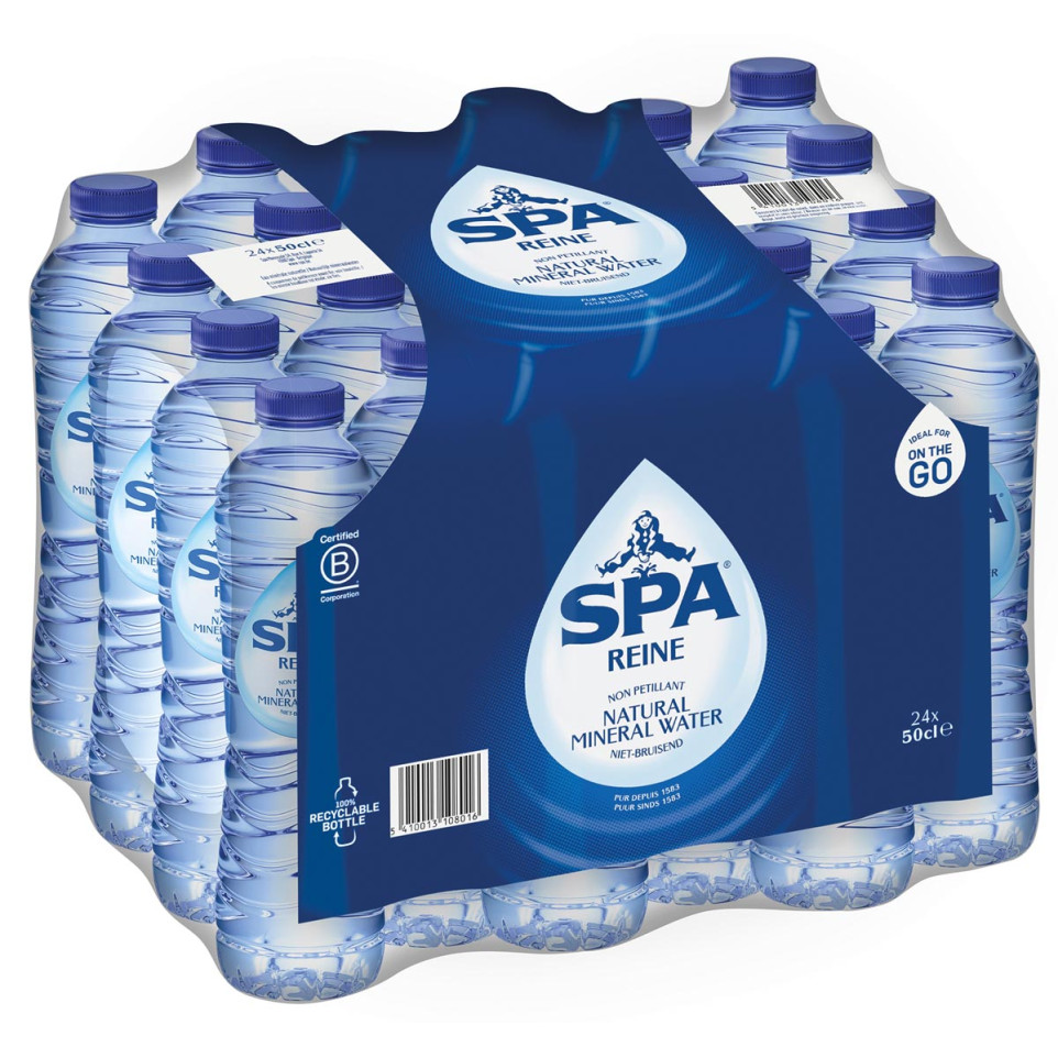 Spa Reine eau, bouteille de 50 cl, paquet de 24 pièces