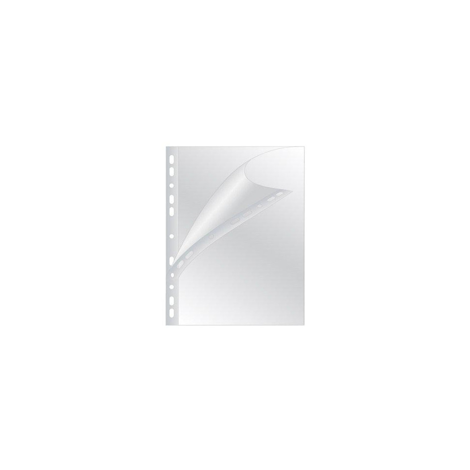 Q-CONNECT pochette perforée A4 perforation 11 trous PP lisse, paquet de ...