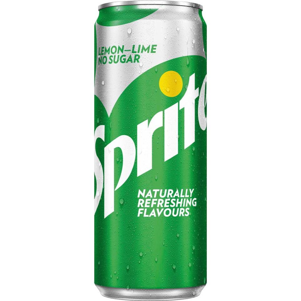 Sprite Zero boisson refraîchissante, sleek canette de 33 cl, paquet de ...
