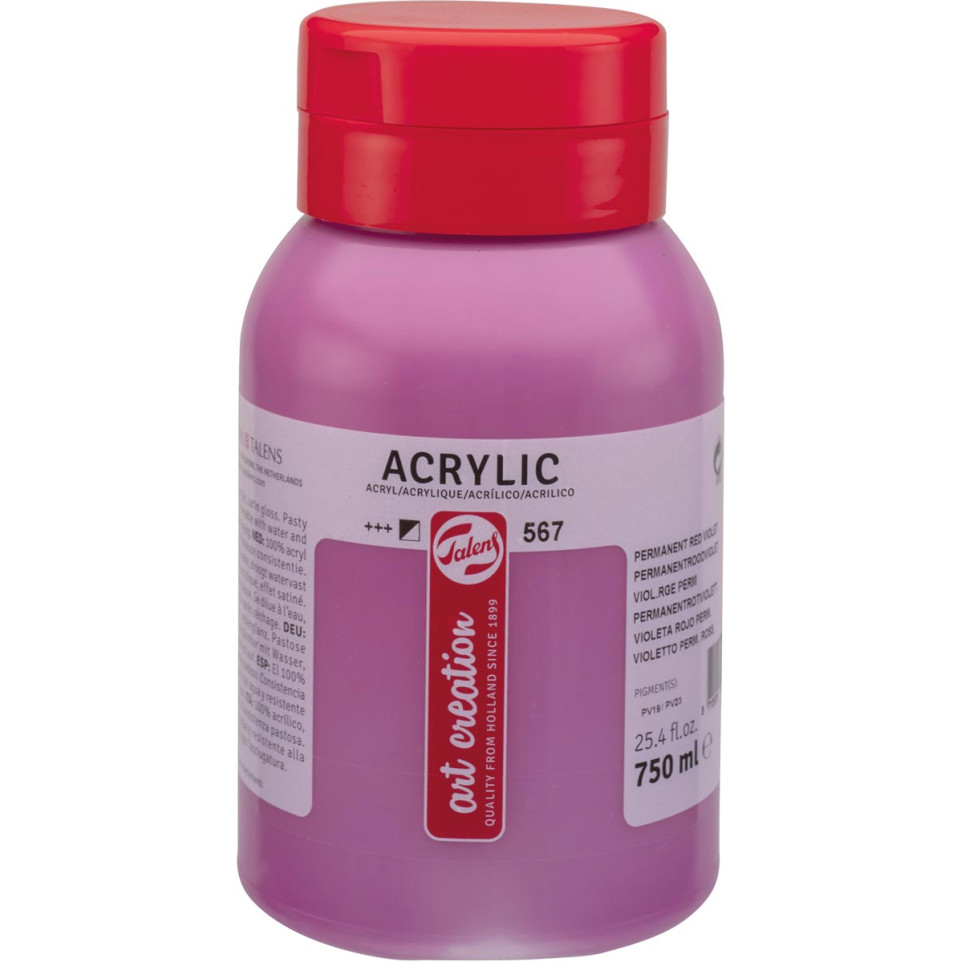 Talens Art Creation peinture acrylique flacon de 750 ml, violet ...