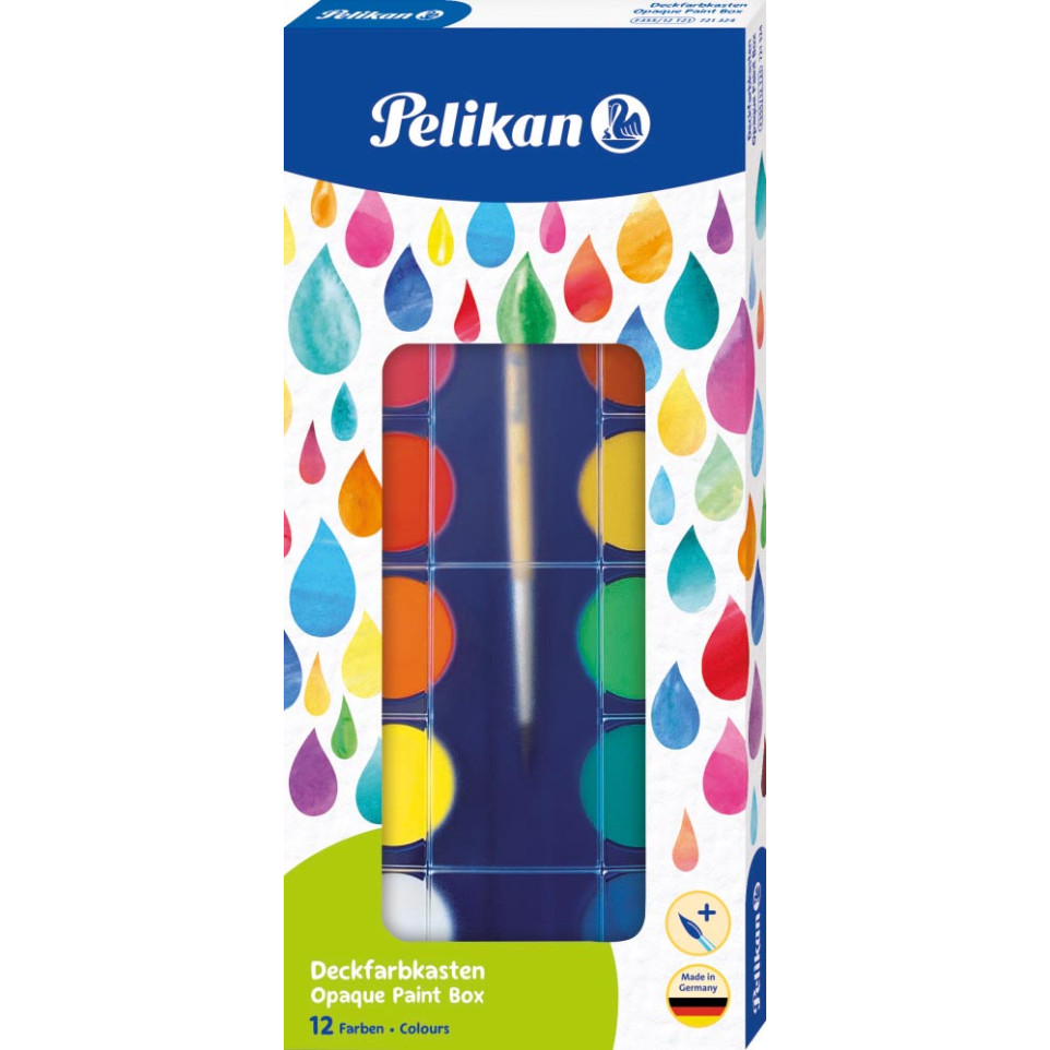 Pelikan boîte de couleurs gouaches Paintbox, 12 godets