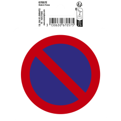 Adhesive vinyl pictogram No parking 10 cm/ Pc.