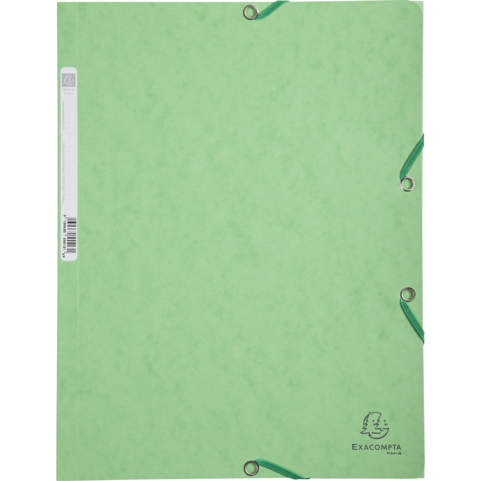 Europa Pk 3 Elasticated 3 Flap Folder A4, Assorted Sun/ Pc.