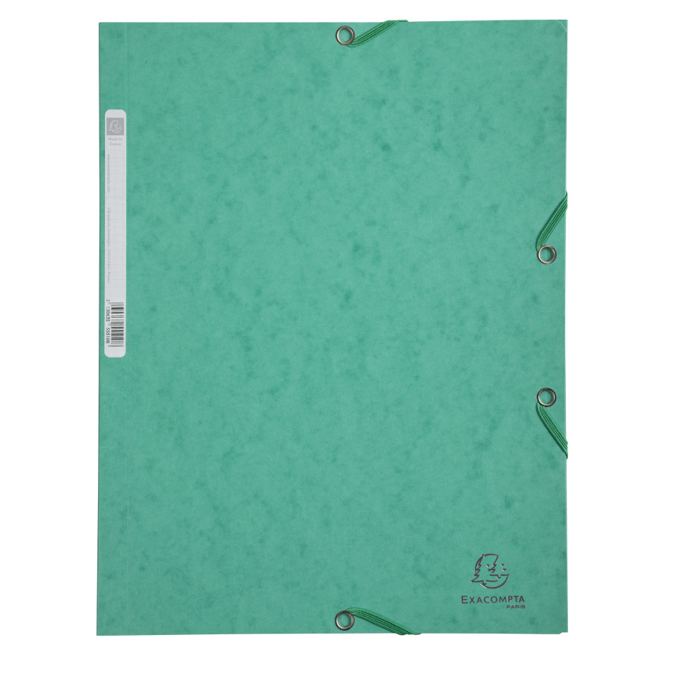 Europa Pk 3 Elasticated 3 Flap Folder A4, Assorted Sun/ Pc.