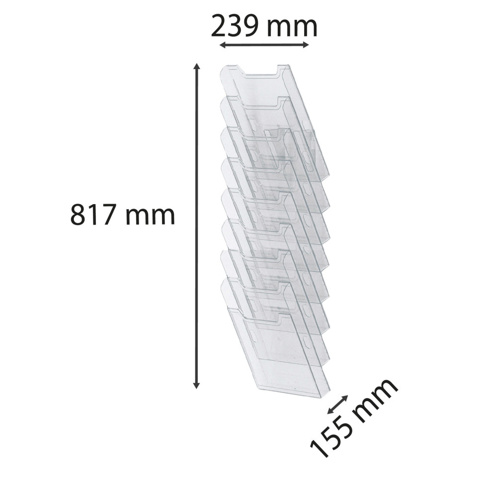 Trieur mural modulable vertical 8 compartiments A4/ Pce