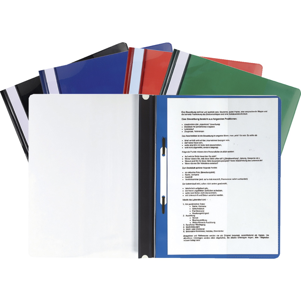 Flat Bar Folder PVC A4+ Assorted/ Pc.