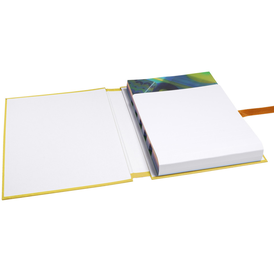 Expanding spine folder with flap on the bottom tinted paper - A4/ Pc.