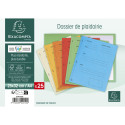 Pk 25 Folders french Text Blue- / 1 Pc.