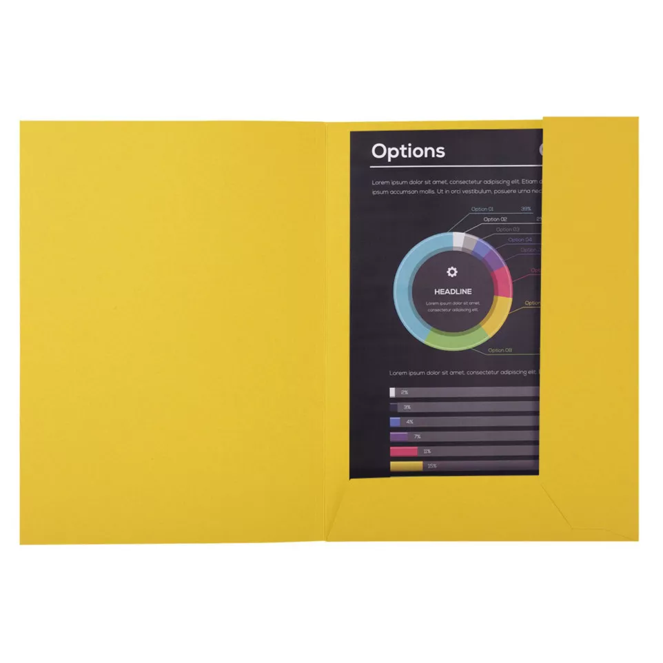 Paquet de 50 chemises 2 rabats ROCK''S 210 - 24x32cm/ Pce