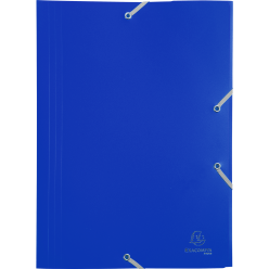 3 Flap Folders with Elastic Straps Opaque Polypropylene Eco A4/ Pc.