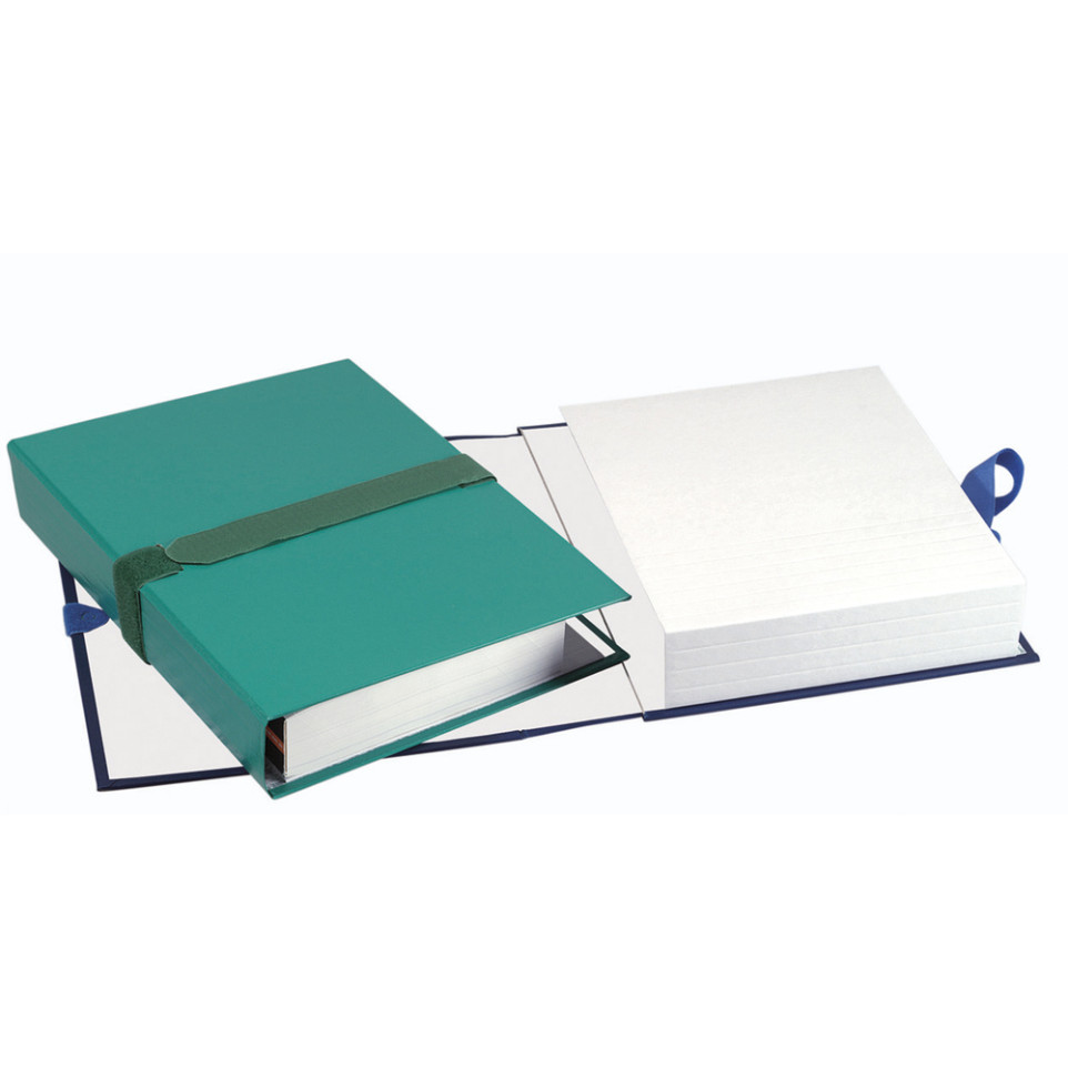 Exacompta Balacron Expanding Spine Folder, A4, Hook and Loop Strap/ Pc.