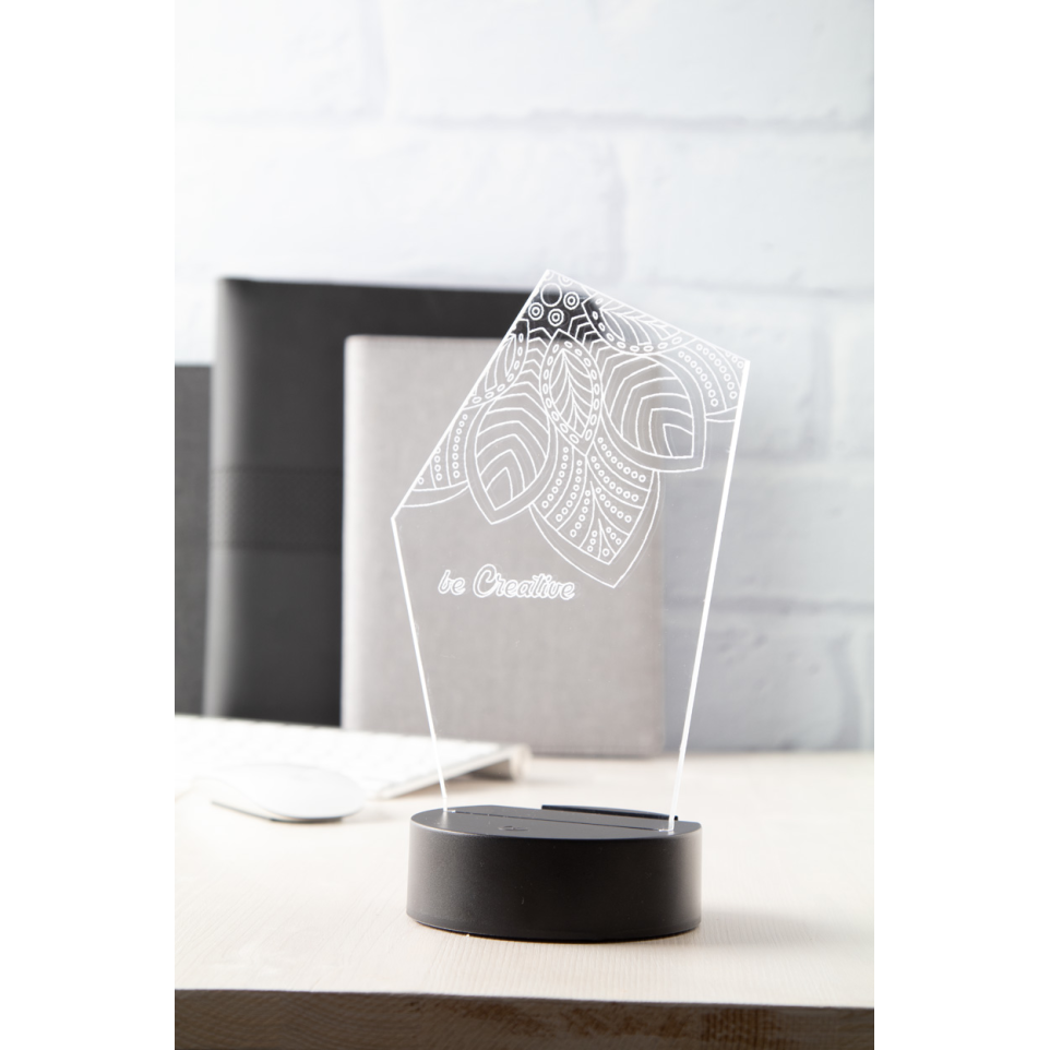 Ledify transparent black LED light trophy