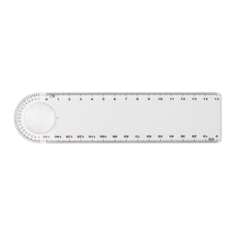Linear transparent ruler