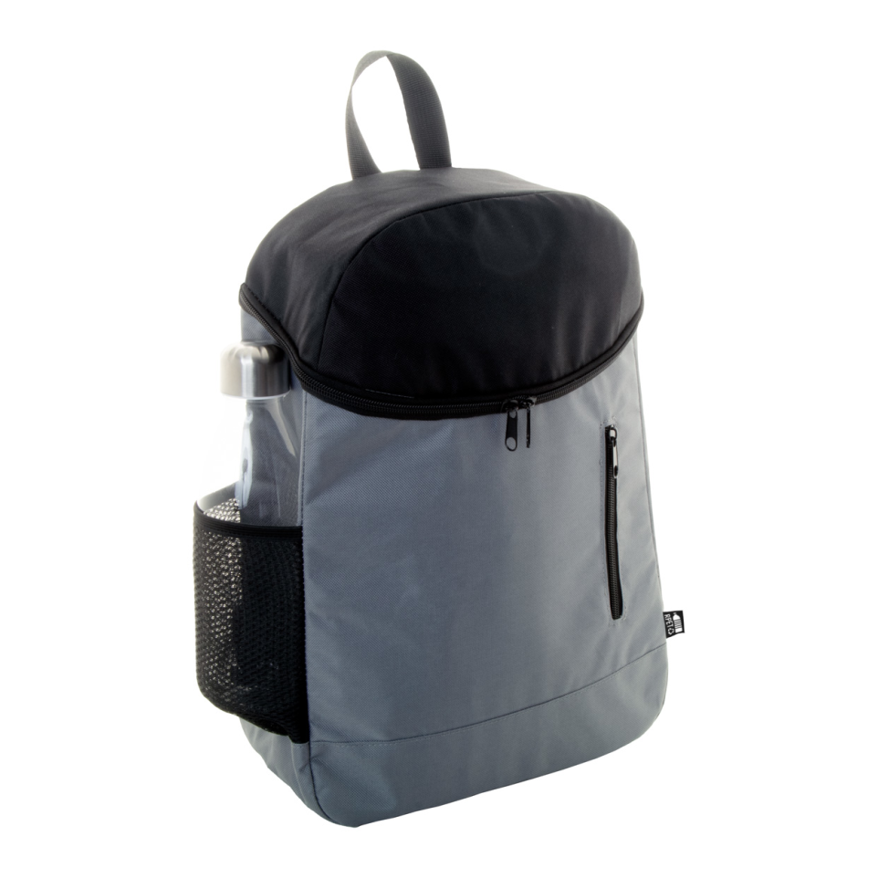 Chillex grey RPET cooler backpack