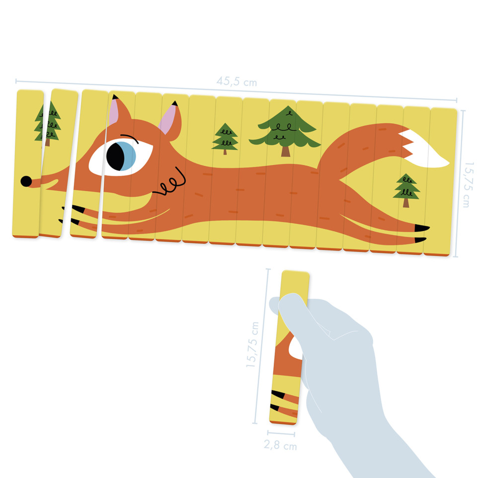 Puzzles Sticks, Animaux de la forêt/ Pce