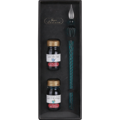COFFRET ENCRES PLUME DE VERRE TRANSPAREN/ Pce