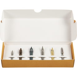 Coffret 6 plumes de calligraphie/ Pce