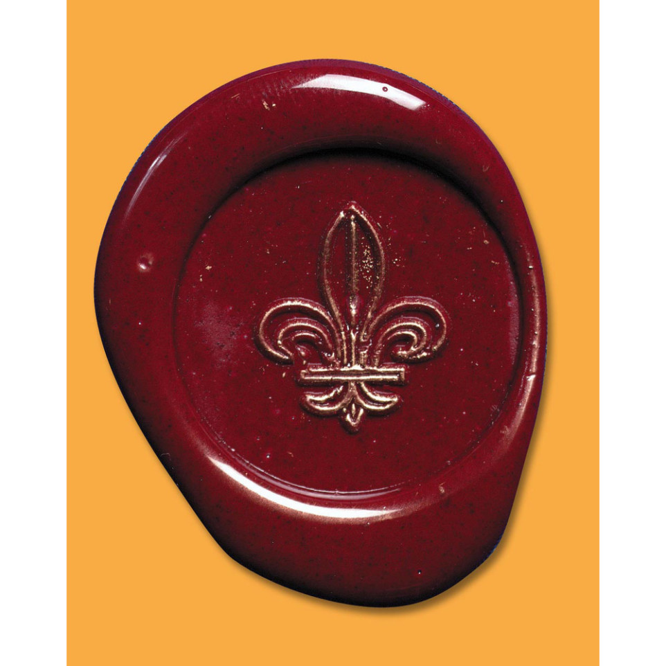 Sceau à vis avec manche en bois vernis ( Symbole) - rose/ Pce