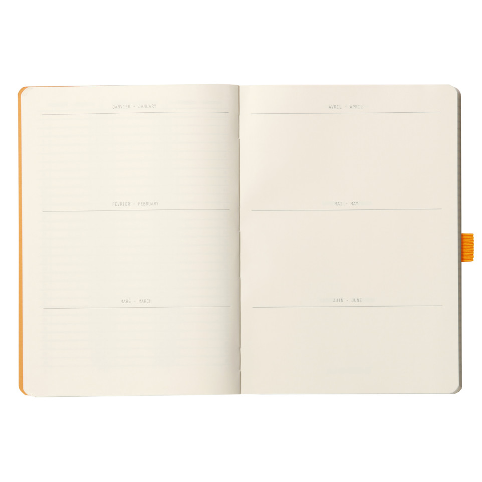 Rhodiarama Soft Cover Goal Book A5, 5x5 Squared/ Pc.