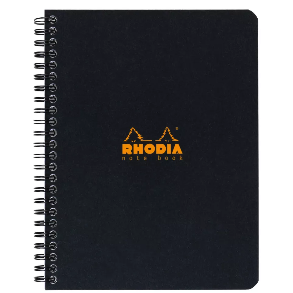 Notebook Rhodia Classic reliure intégrale O&B 16x21 cm 160 pages petits ...