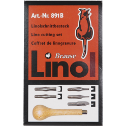 Set de linogravure./ Pce