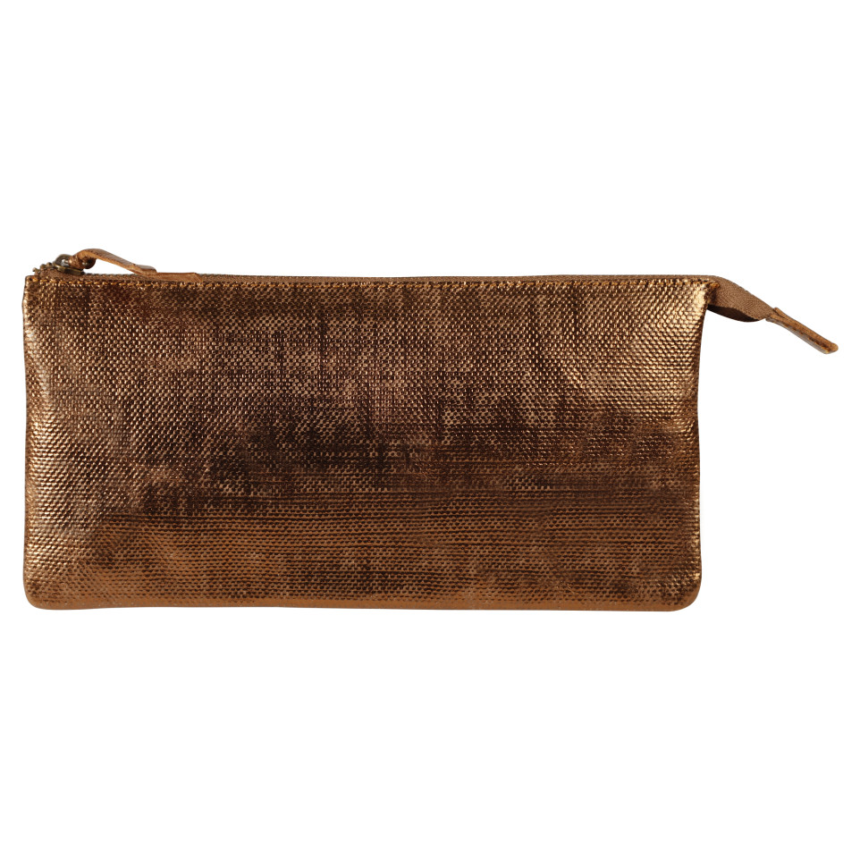 KLEOP CUIR GPochette- 2 comp. 22x11Bronze/ Pc.