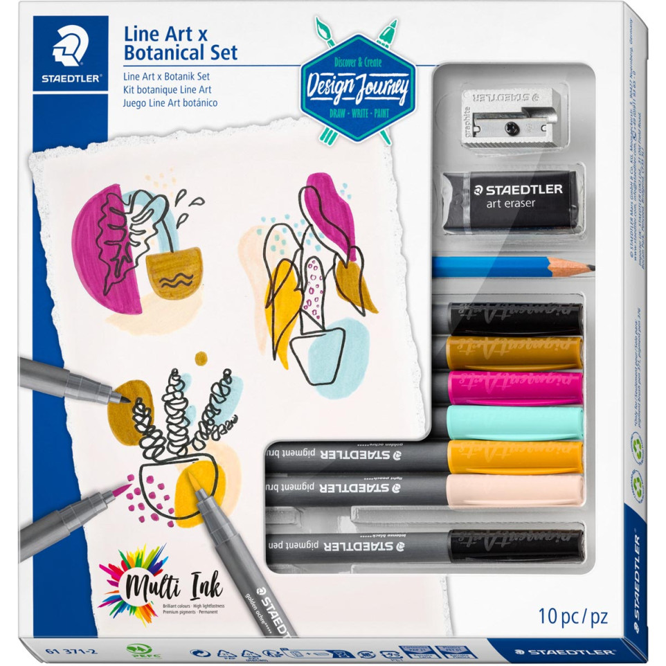 Staedtler kit botanique Line Art, set de 10 pièces