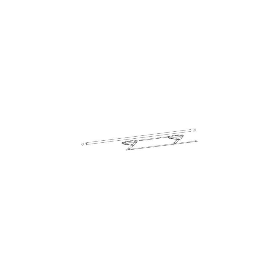 Kit rail ouverture haut H20 Hautau HKS 160S, HKS blanc 901-1250mm / pce