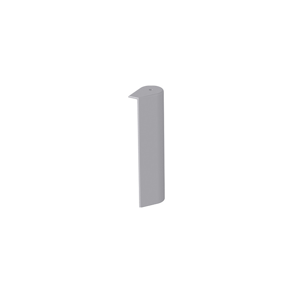 Cache fiche d'angle pour PVC et palier d'angle DT ouvrant droit gris / pce