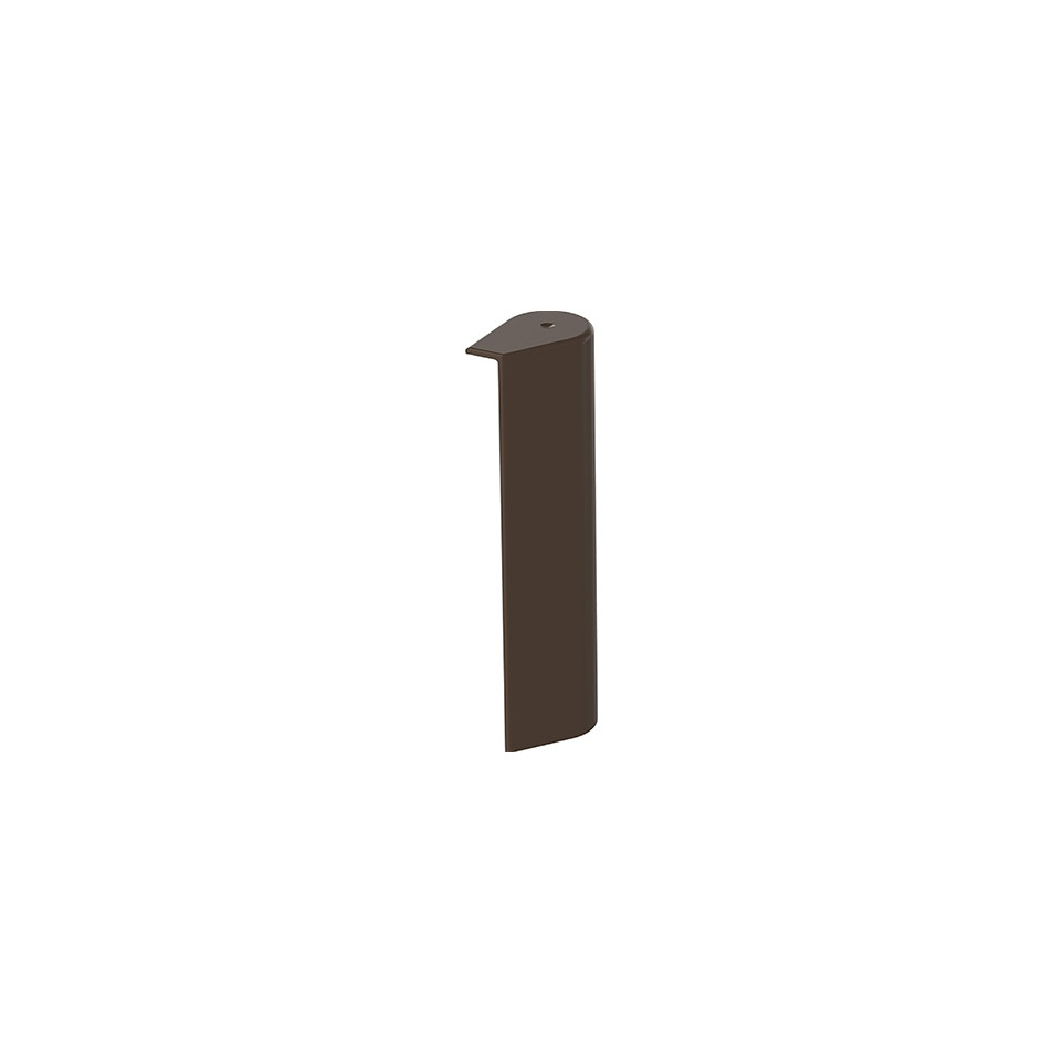 Cache fiche d'angle pour PVC et palier d'angle DT ouvrant droit brun / pce