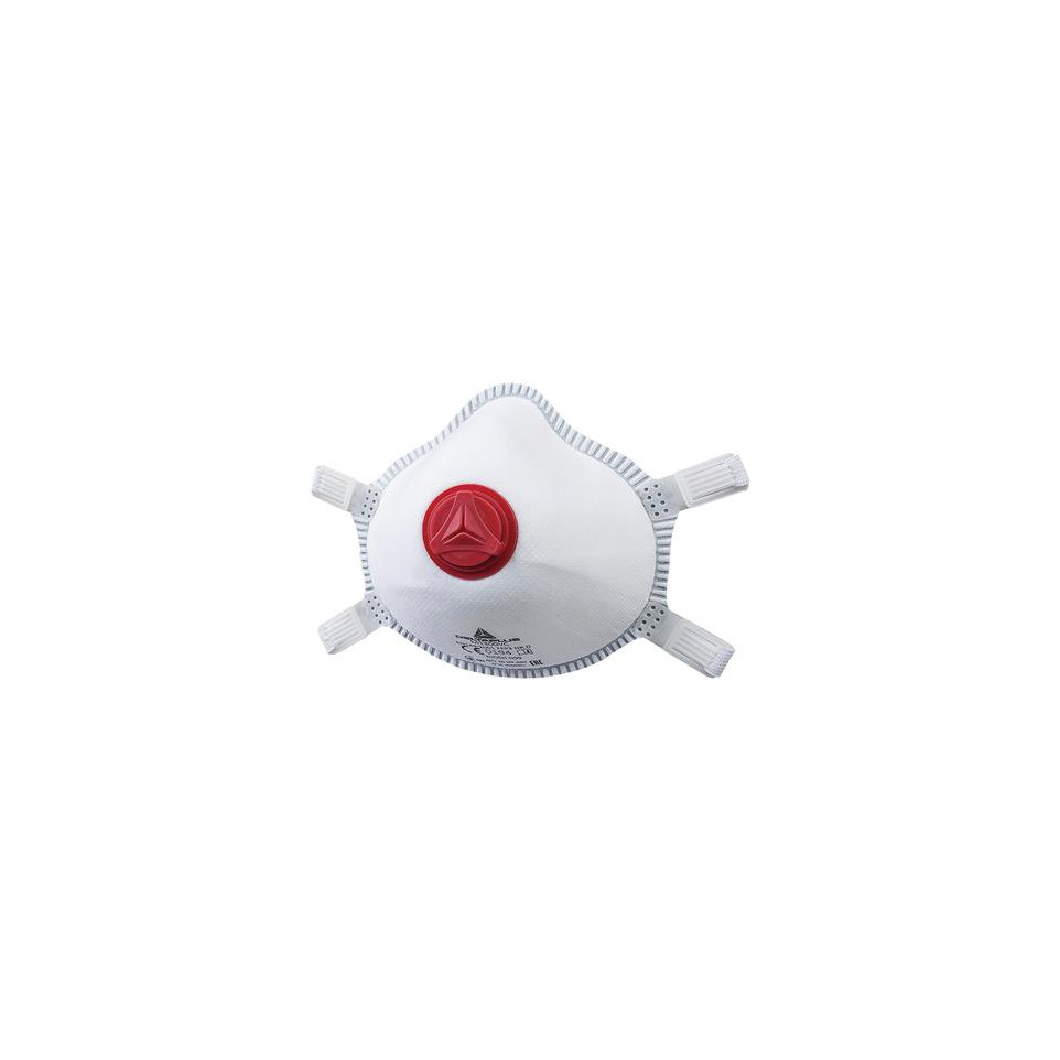 Boite de 5 demi-masques jetables moulés FFP3 + valve / pce