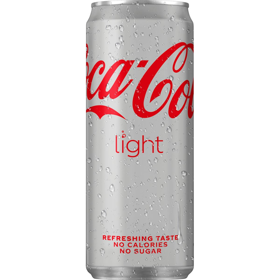 Coca-Cola Light boisson rafraîchissante, sleek canette de 33 cl, paquet ...