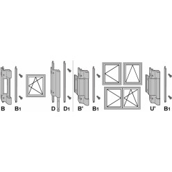 Palier d'angle avec clame #2 prémontée Roto ALU 540i (spécifique SAPA ...