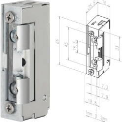 Gâche électrique étroite avec demi-tour divisé à boîtier symétrique ...