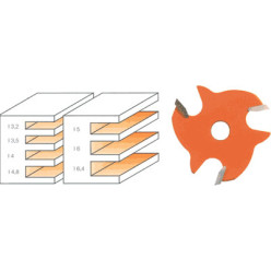 Fraise disque pour rainurage à 3 coupes carbure D 47,6 / pce