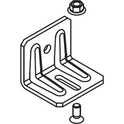 Equerre de fixation murale pour coulissants Hawa Porta 45, 60, 100 et 300 H / pce