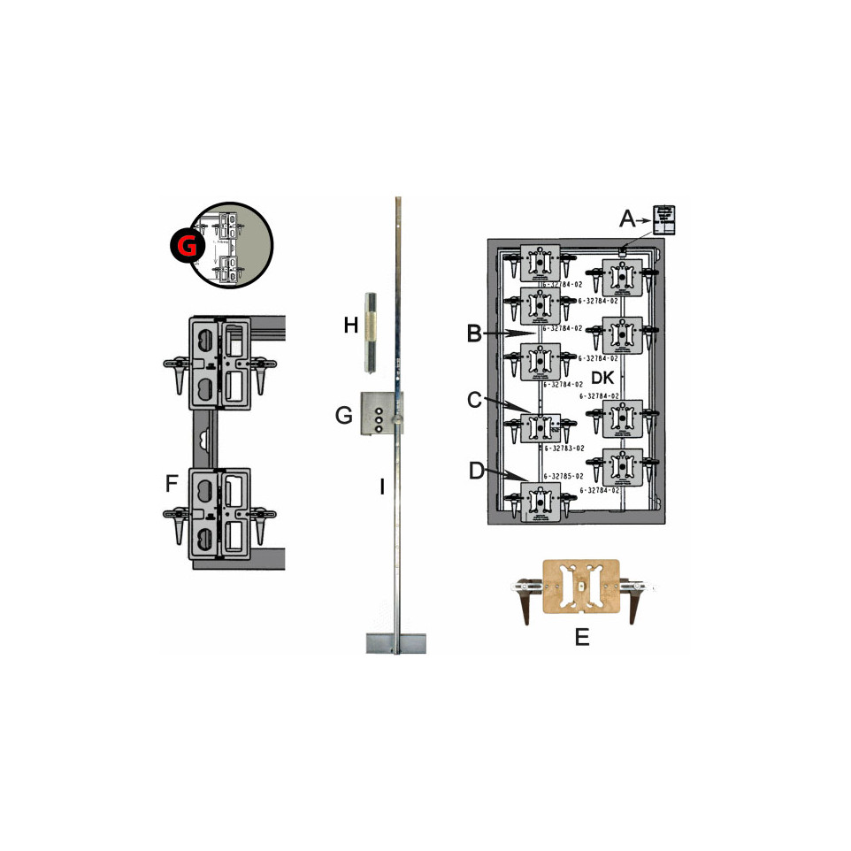 Gabarits Ferco Unijet M6/4 & M20/12 / pce