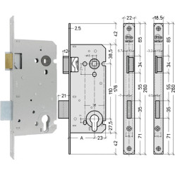 Serrures Litto A2658 55/110 gauche / pce