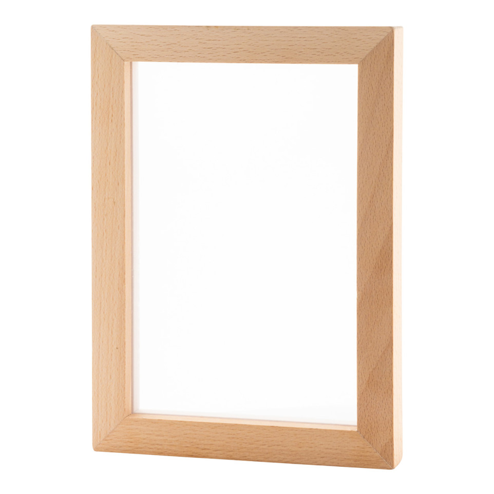 Woodiframe natural transparent LED light trophy