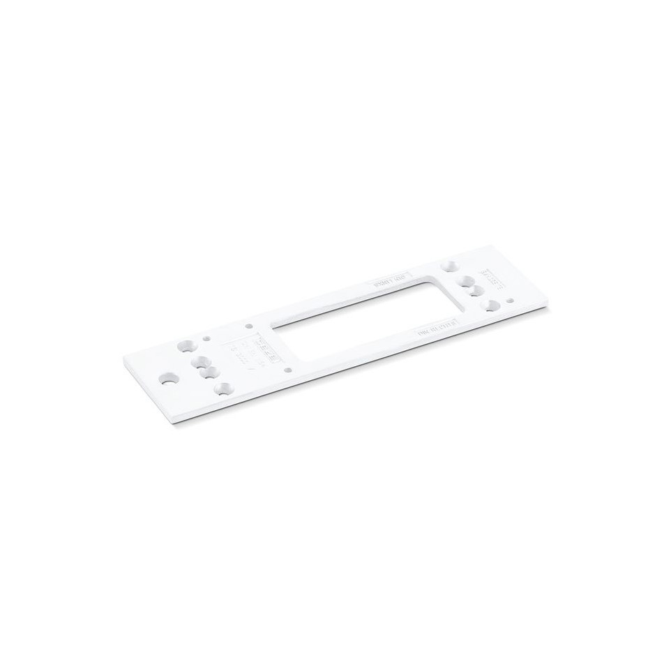 Plaque de montage corps Geze pour TS 3000 blanc / pce