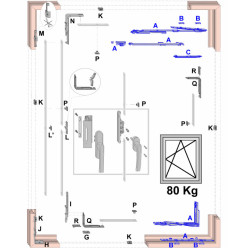 Carton de base OB ROYAL LV = 621 à 1000 Roto ALU 540i (spécifique SAPA ...